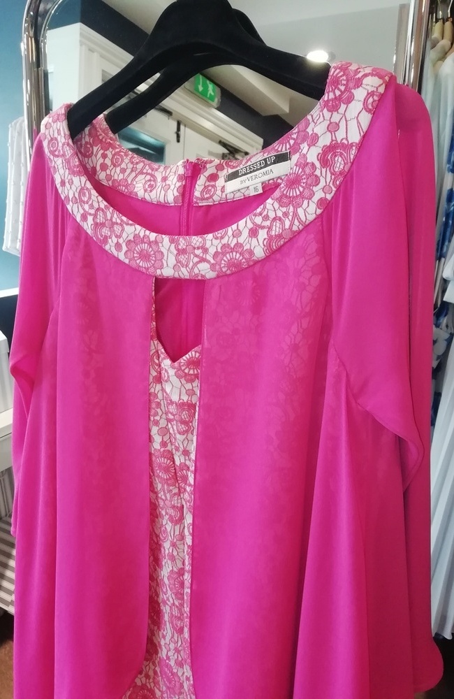 Dressed Up By Veromia Ivory Raspberry